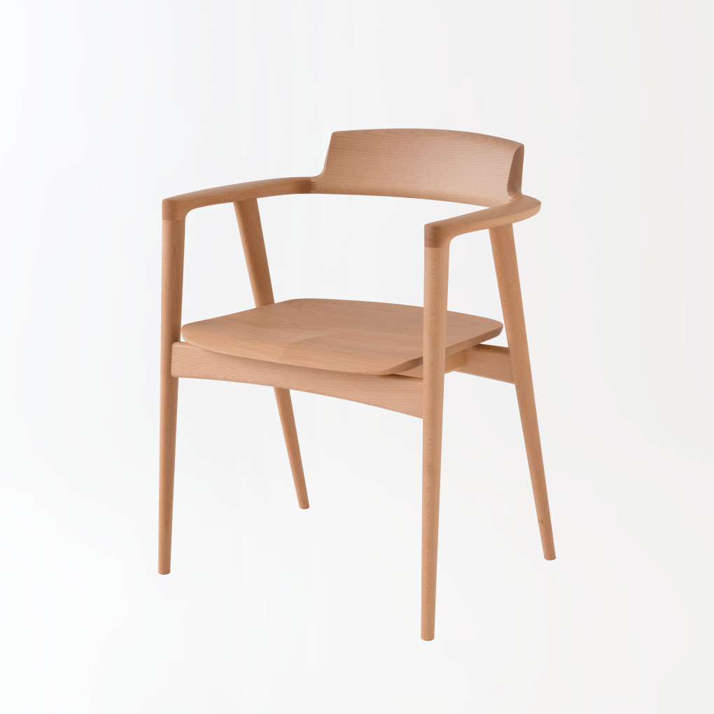 HIDA Sangyo - SEOTO-EX Arm Chair (wooden seat) - source store Bangkok